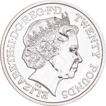 Elizabeth II, £20 Fine Silver, 2013 - A Timeless First