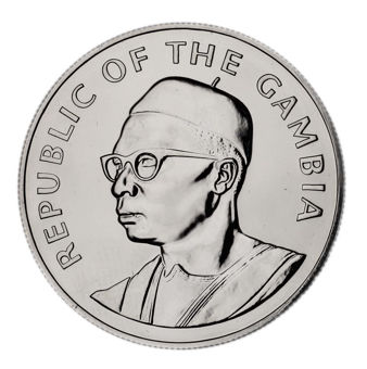 Gambia, 10 Dalasis 1975, Anniv. of Independence