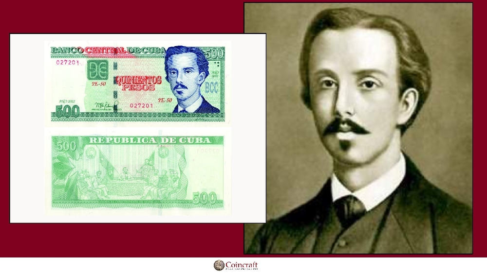 Cuban Pesos Featuring Ignacio Agramonte (Cuban Revolutionary)