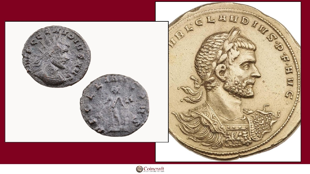 Roman Coin Dedicated to Claudius II Gothicus (268 to 270 AD)
